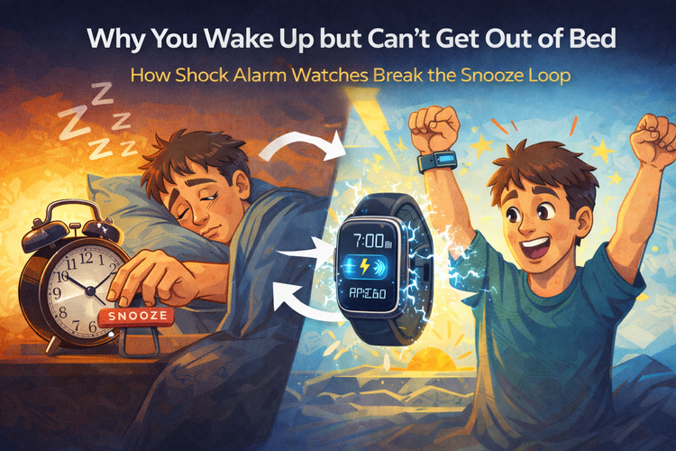 Can’t Wake Up? Shock Alarm Watch That Forces Heavy Sleepers Awake ...