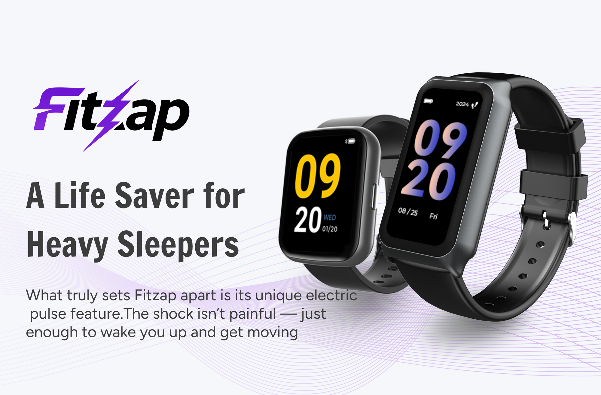 Electric Shock Alarm Watch for Heavy Sleepers | Silent Alarm Wristband ...